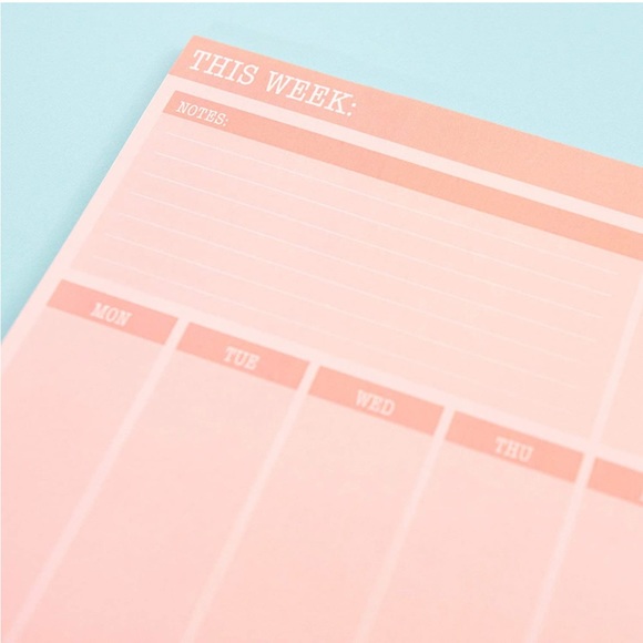 Office | Pink Weekly Calendar Planner Notepad Organizer 223 | Poshmark